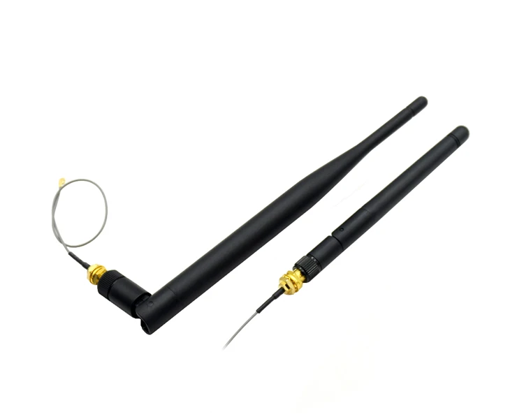 Dual-band Wireless Router Antenna With Ipex To Rp-sma Male 195mm Wifi 2 ...