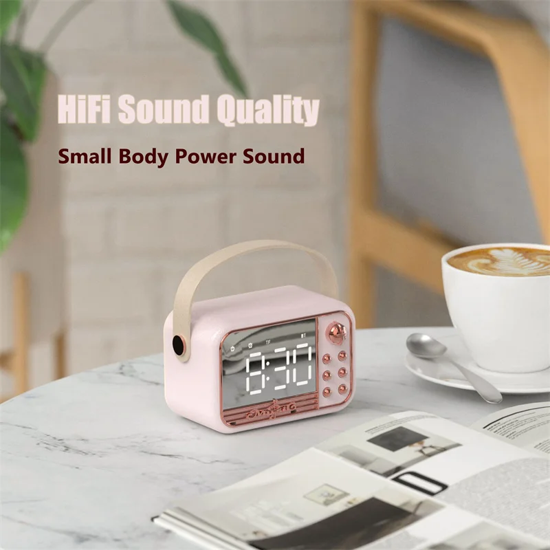 New Stylish Classic Retro Design 3W Smart Wireless Dual Alarm Digital ...