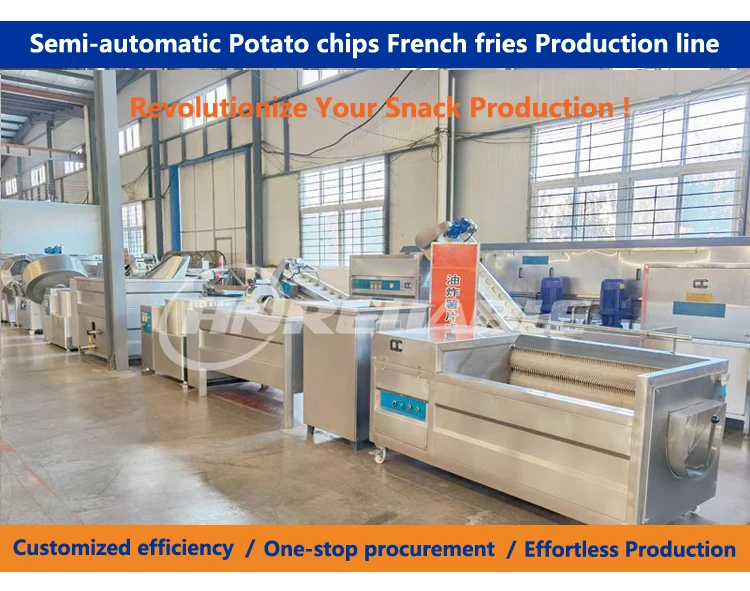 New Condition Semi-Automatic Pringle French Fries Frying Machine for ...