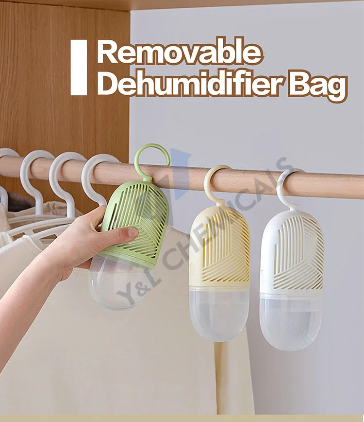 Reusable plastic household hanging absorber wardrobe dehumidifier ...