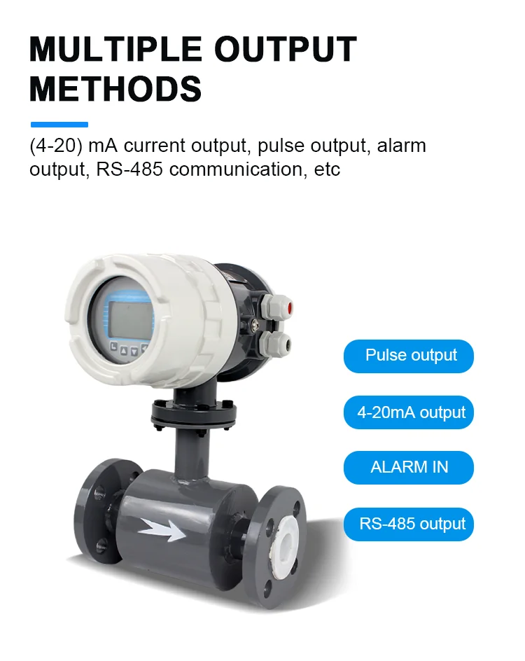 Electromagnetic Flow Meter 8 Inch, Modbus TCP, Accurate Flow ...