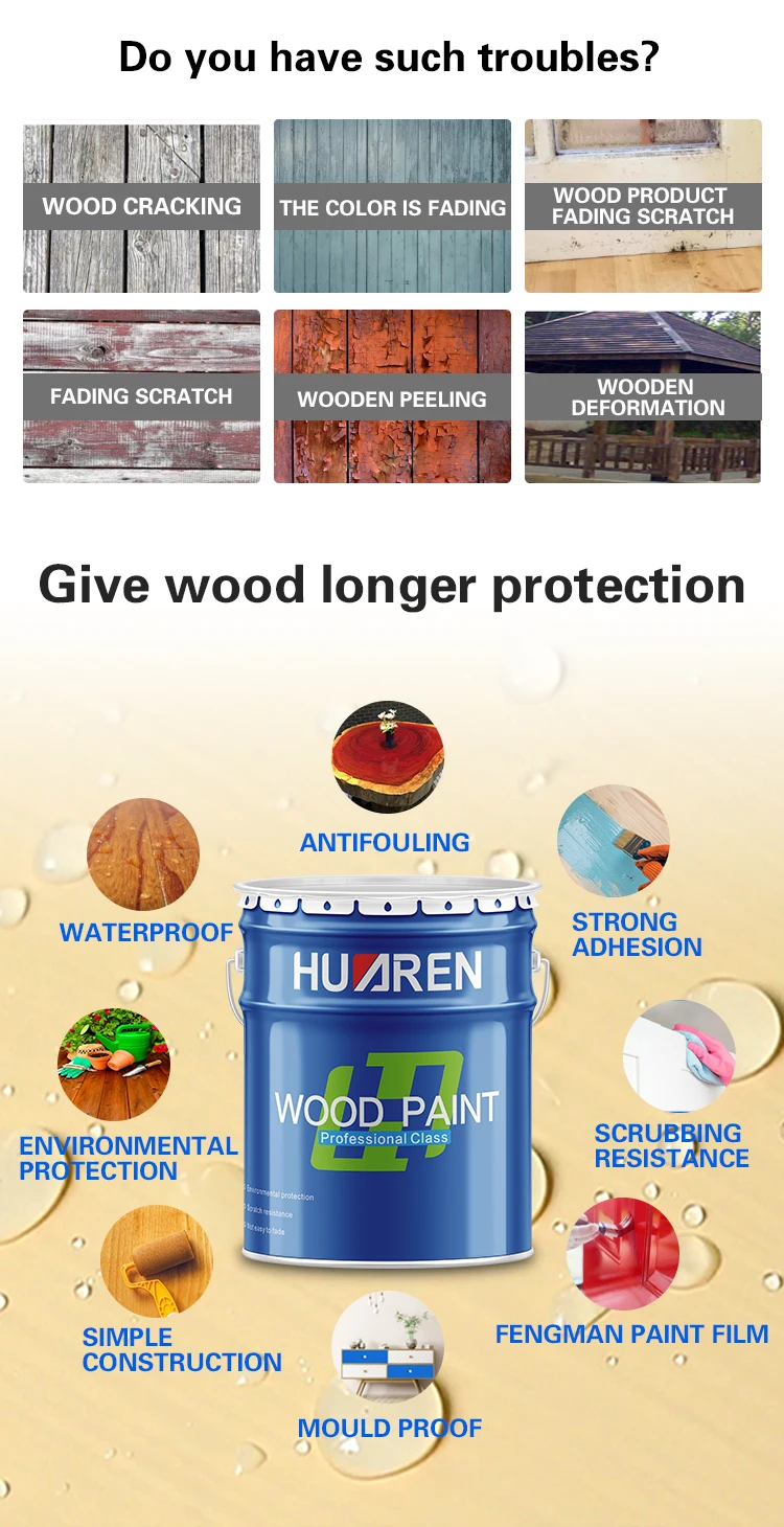 Huaren Polyurethane Wood Paint - Durable Furniture Coating