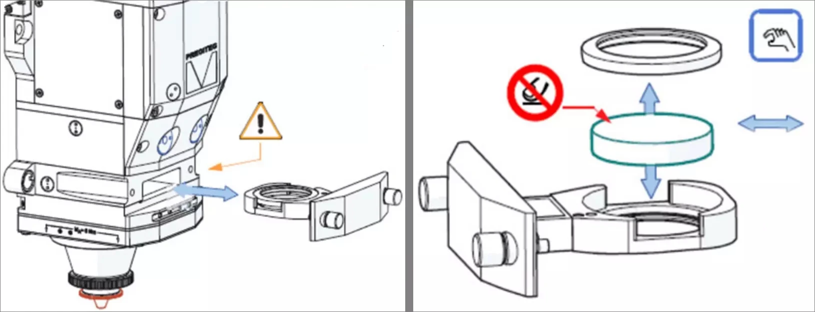 Raytools Original Laser Cutting Protective Windows Glass 27.9*4.1 For ...