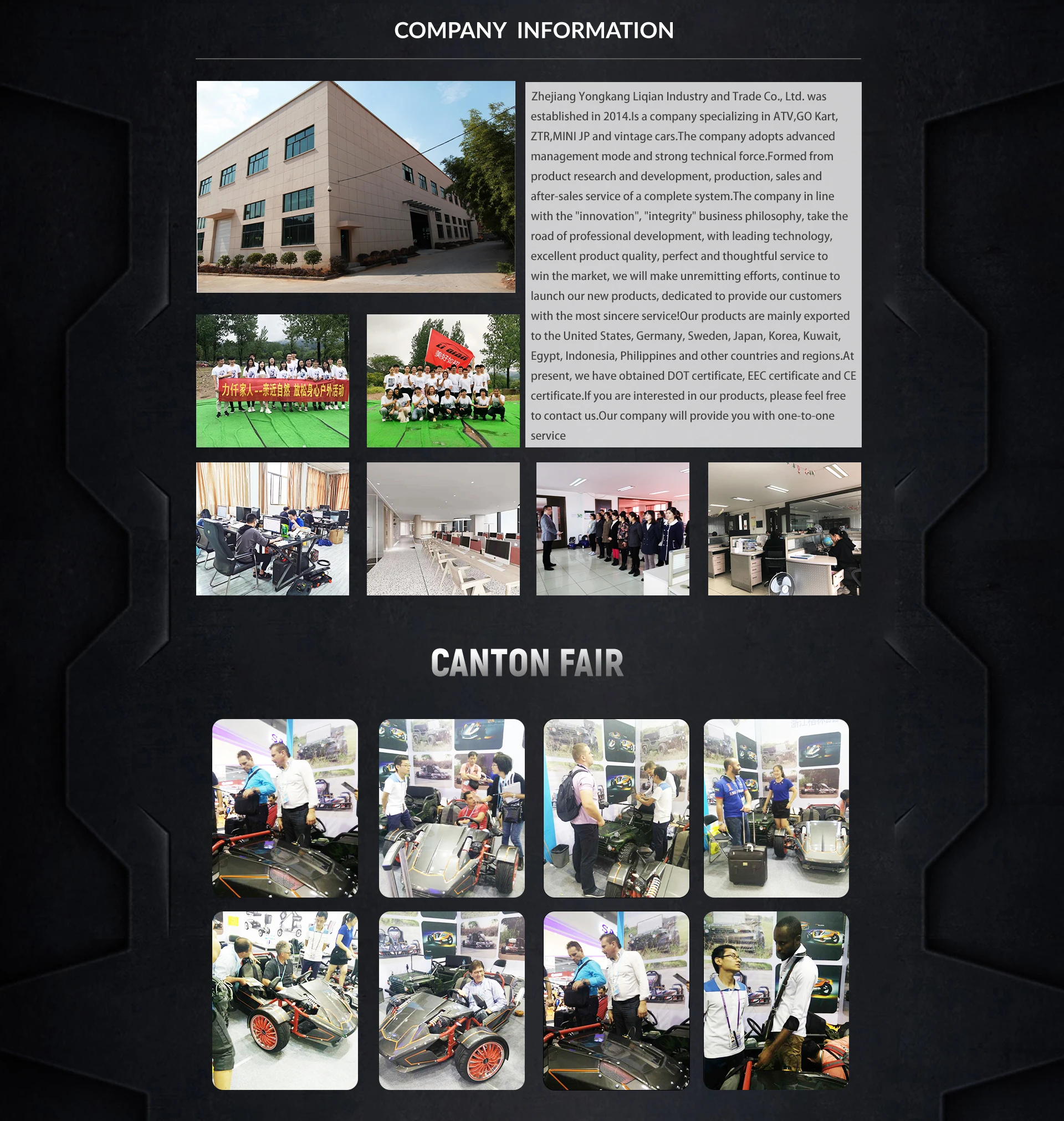 350cc Buggy ZTR Trike - High Speed Customizable Motorcycle