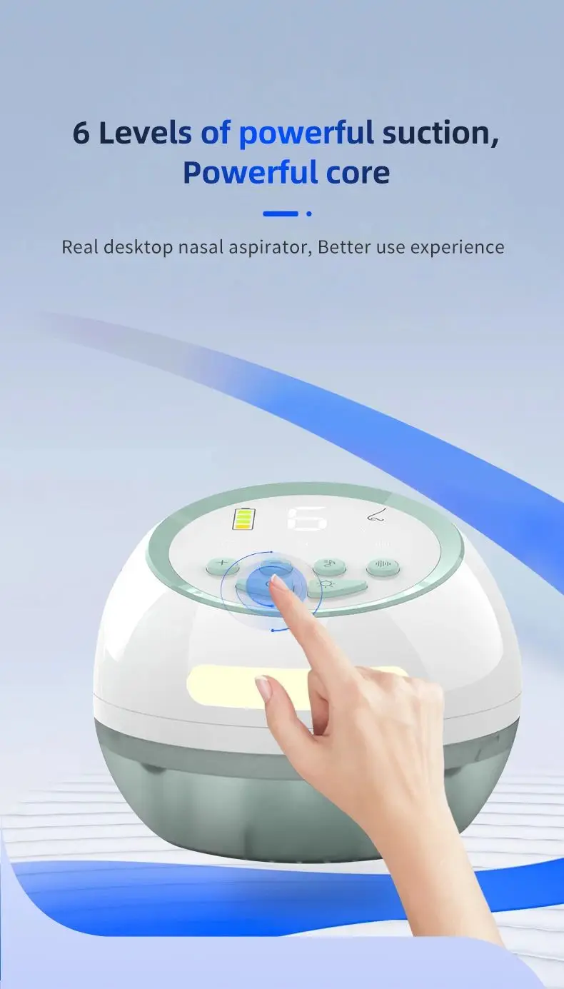 Professional Super Suction Nasal Aspirator Blue Color Safety Nose ...