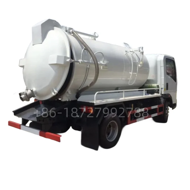 Sinotruk Howo 5cbm Sewerage Cleaning Truck Sewer Septic Trucks Vacuum ...