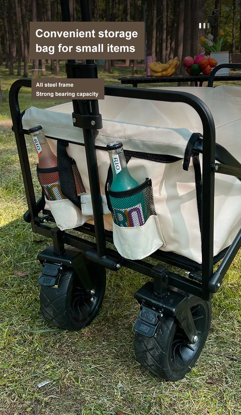 Ty Outdoor Camping Cart Garden Metal Folding Beach Wagon Cart - Buy ...