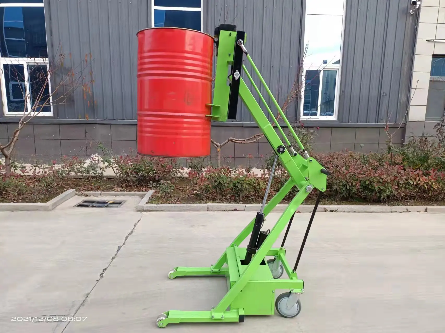 450KG Semi Electric Hydraulic Oil Drum Lifter for Easy Drum Handling