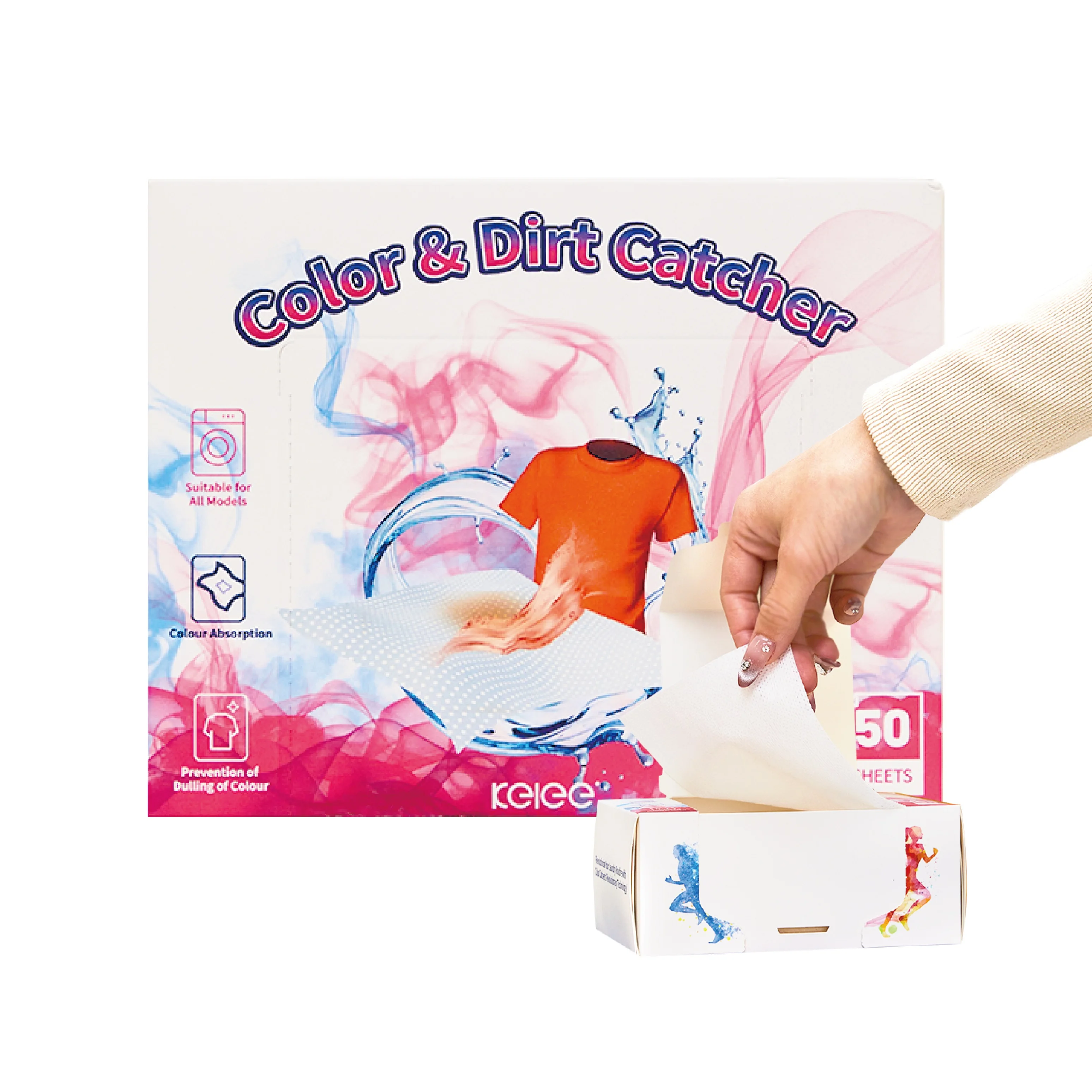 Color Grabber Laundry Sheet Washing Clean Color Catcher Laundry ...