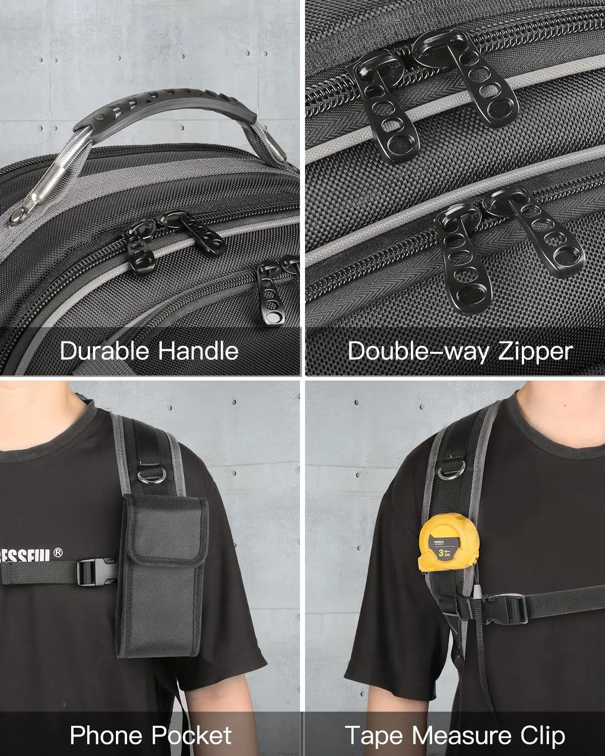 Heavy Duty Electrician/Construction/Carpentry Work Backpack for Men ...