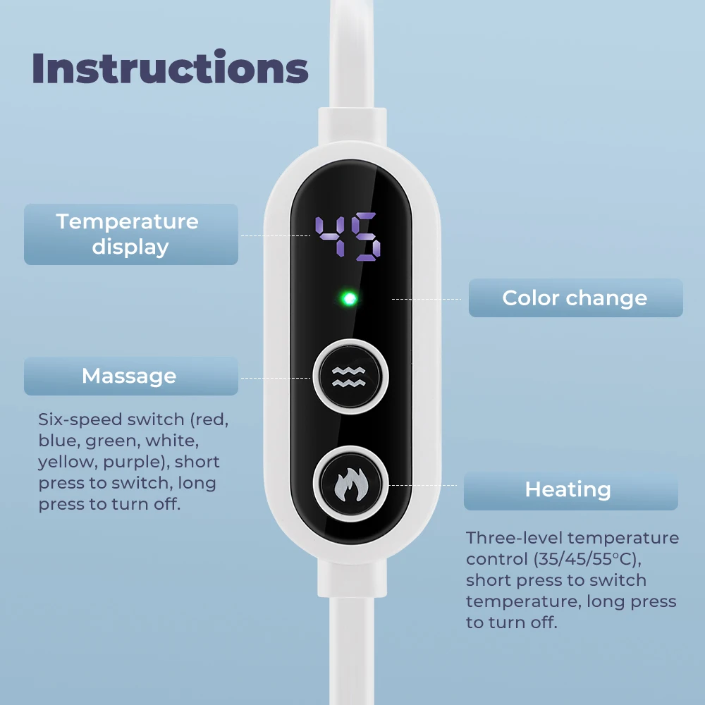 Fitease Electric Hot Compress Eye Patch - USB Heating Massager