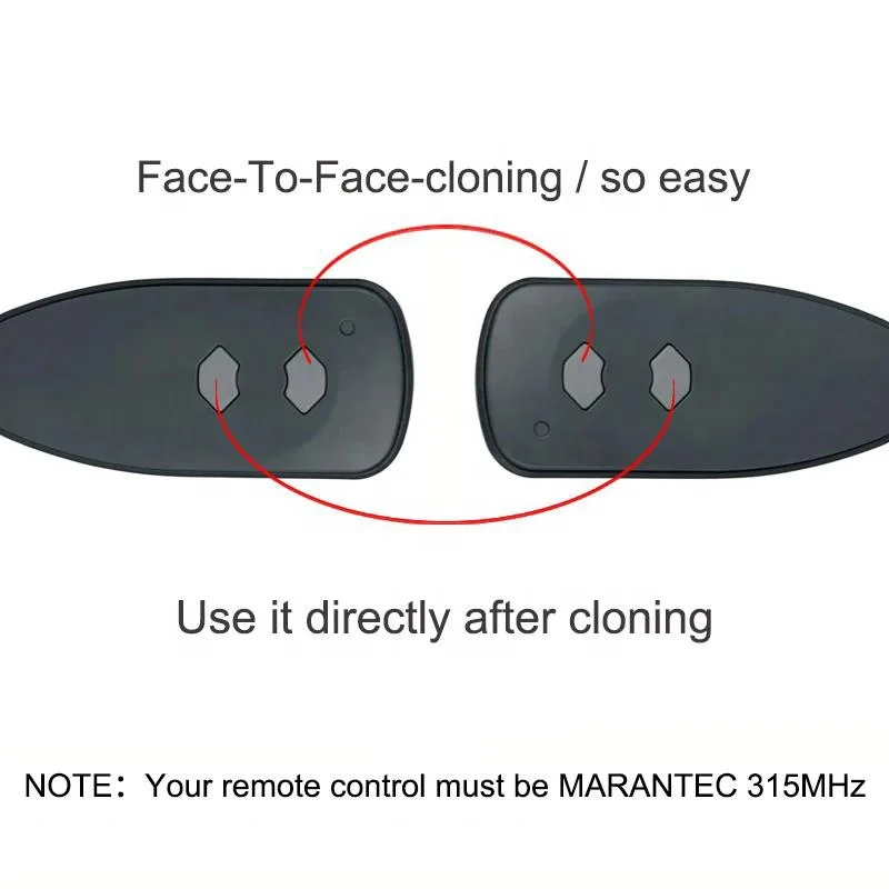 Gate Door Opener Control - Remote Compatible with Marantec M3-2312