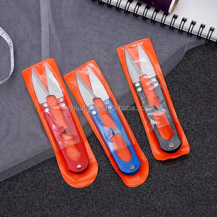 U-shaped Yarn Cutting Scissors Yarn Scissors Multicolor Handle Thread ...
