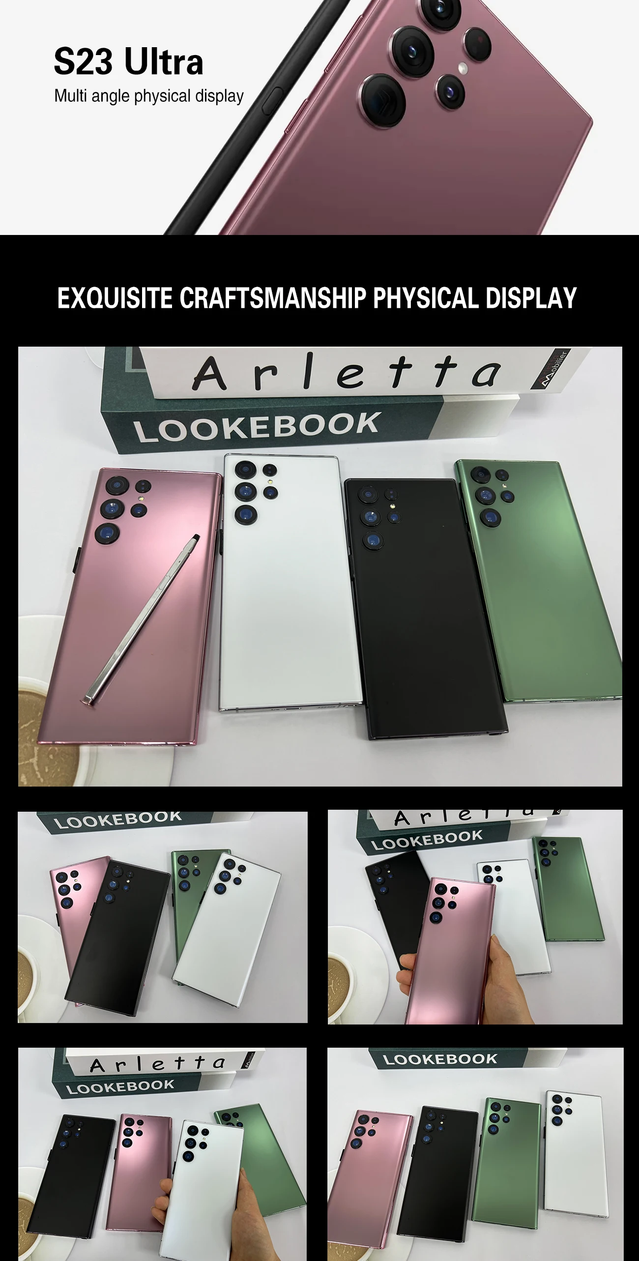 Hot Selling 5g Smarephone S23 Ultra Original 7.2 Inch 16gb+1tb 48+108mp ...