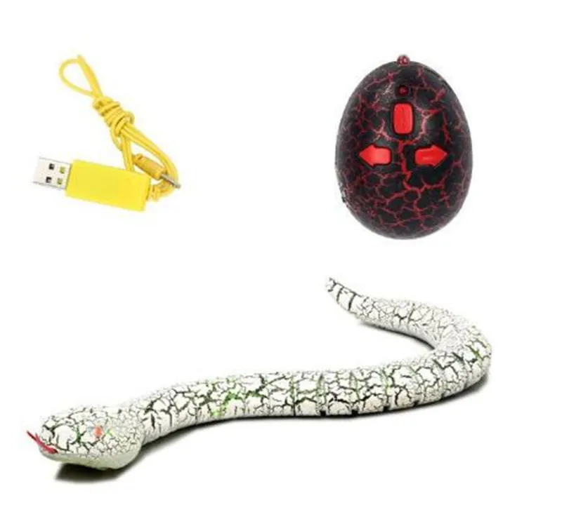 Realistic Animal Rc Snake Toy With Egg-shaped Infrared Controller ...