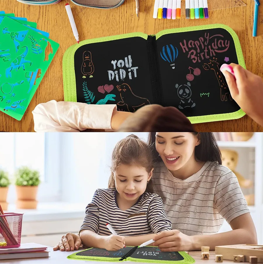 Erasable Doodle Book for Kids - Reusable Drawing Pads