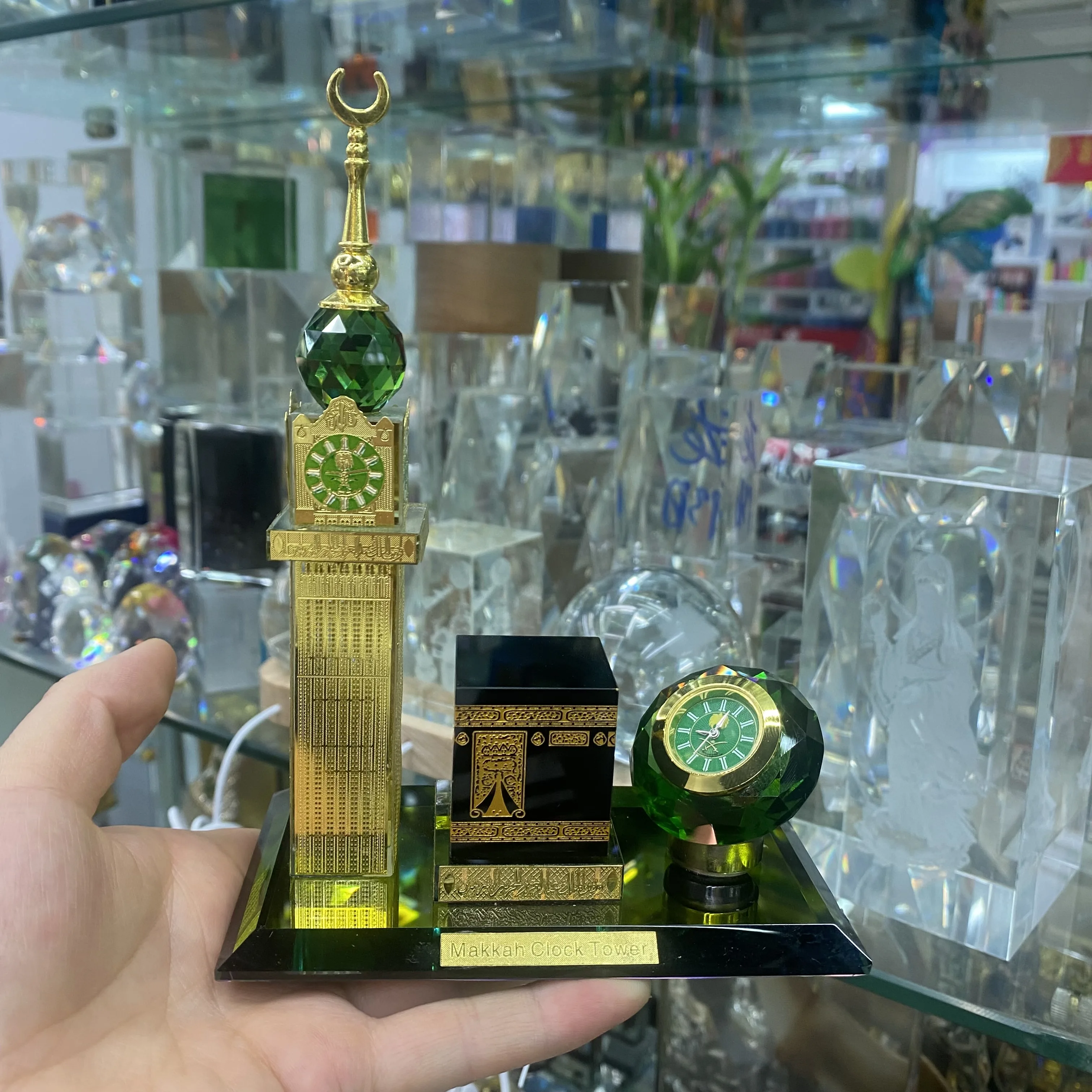 Islamic Gift Ware - KAABA Crystal Glass Ornament Souvenir