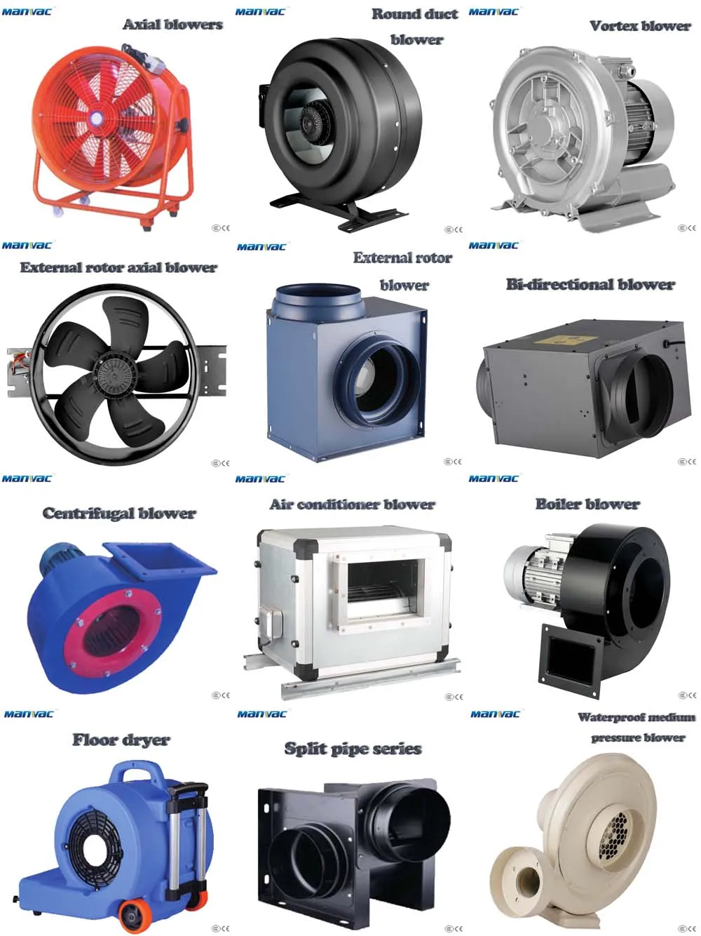 In-line Extractor Duct Fan Metal Housing Air Control 4" 5" 6" 8" 10" 12 ...