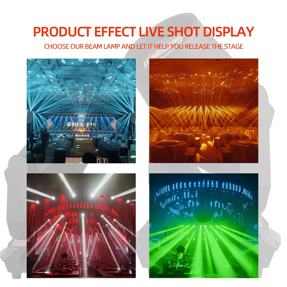 Montek Lighting Fixture 380w 19r Rainbow Effect 3d Beam Moving Head ...