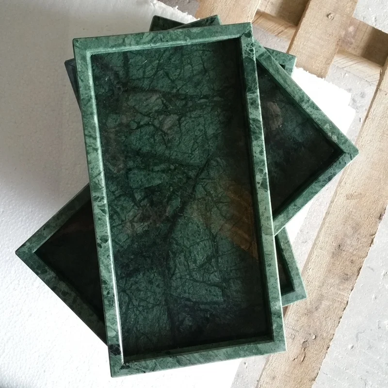 Nero Marquina Black Marble Rectangle Tray Luxury Marble Plates - Buy ...