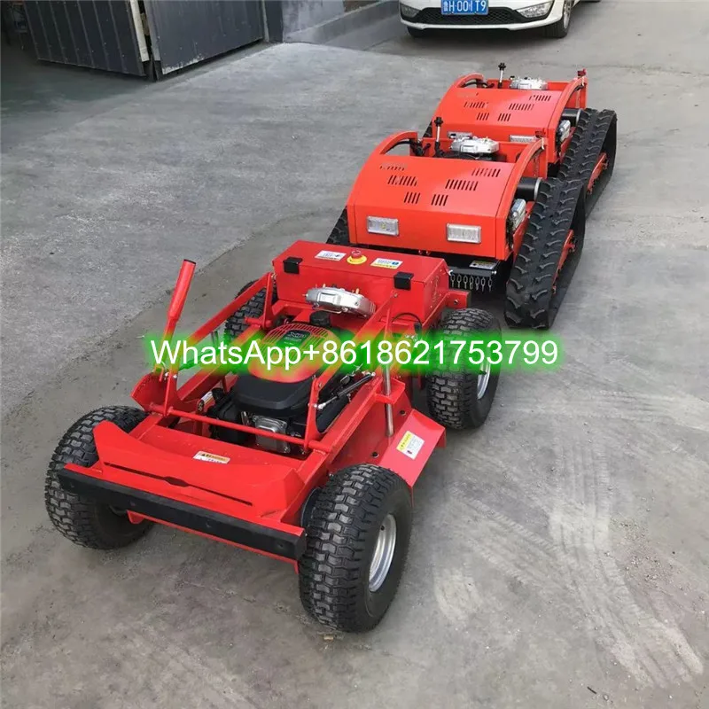 Remote Control 4wd Mower Robotic Lawn Mowers Grass Cutting Machine ...