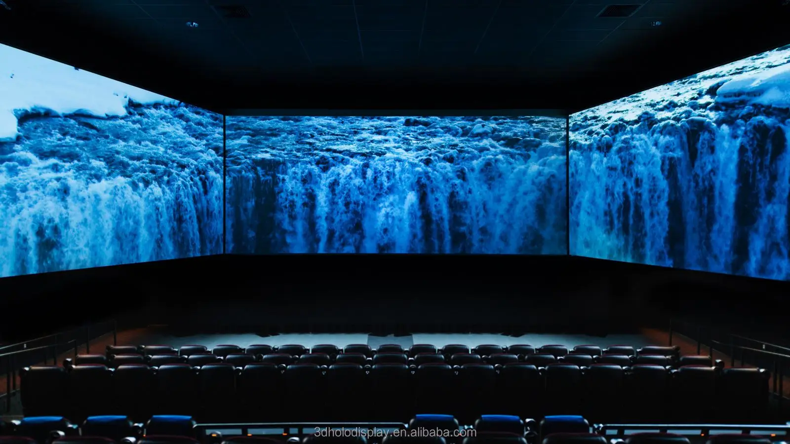 Büyük FOV 220 derece simülasyon kavisli projeksiyon ekranı kavisli ...