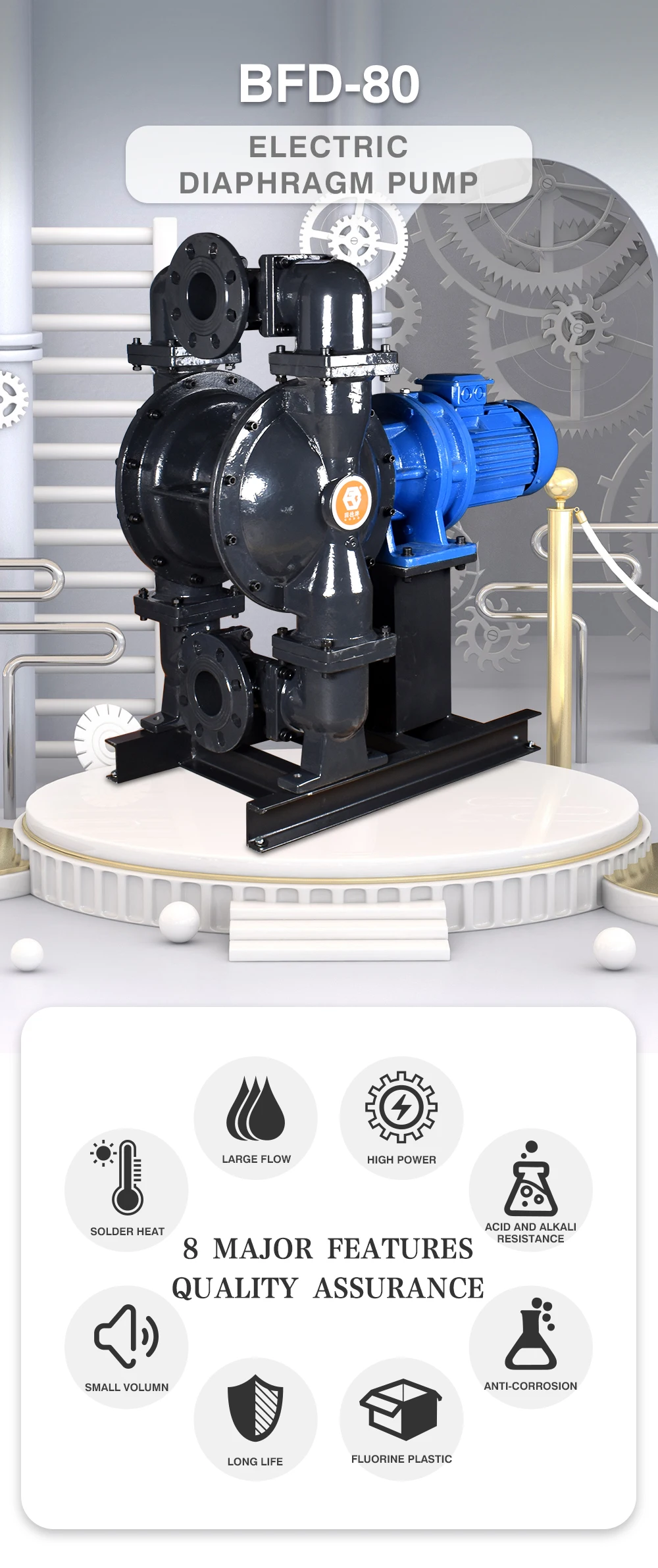 BFD-80Q electric diaphragm pump_BFD_Electric Diaphragm Pumps_GODO PUMPS