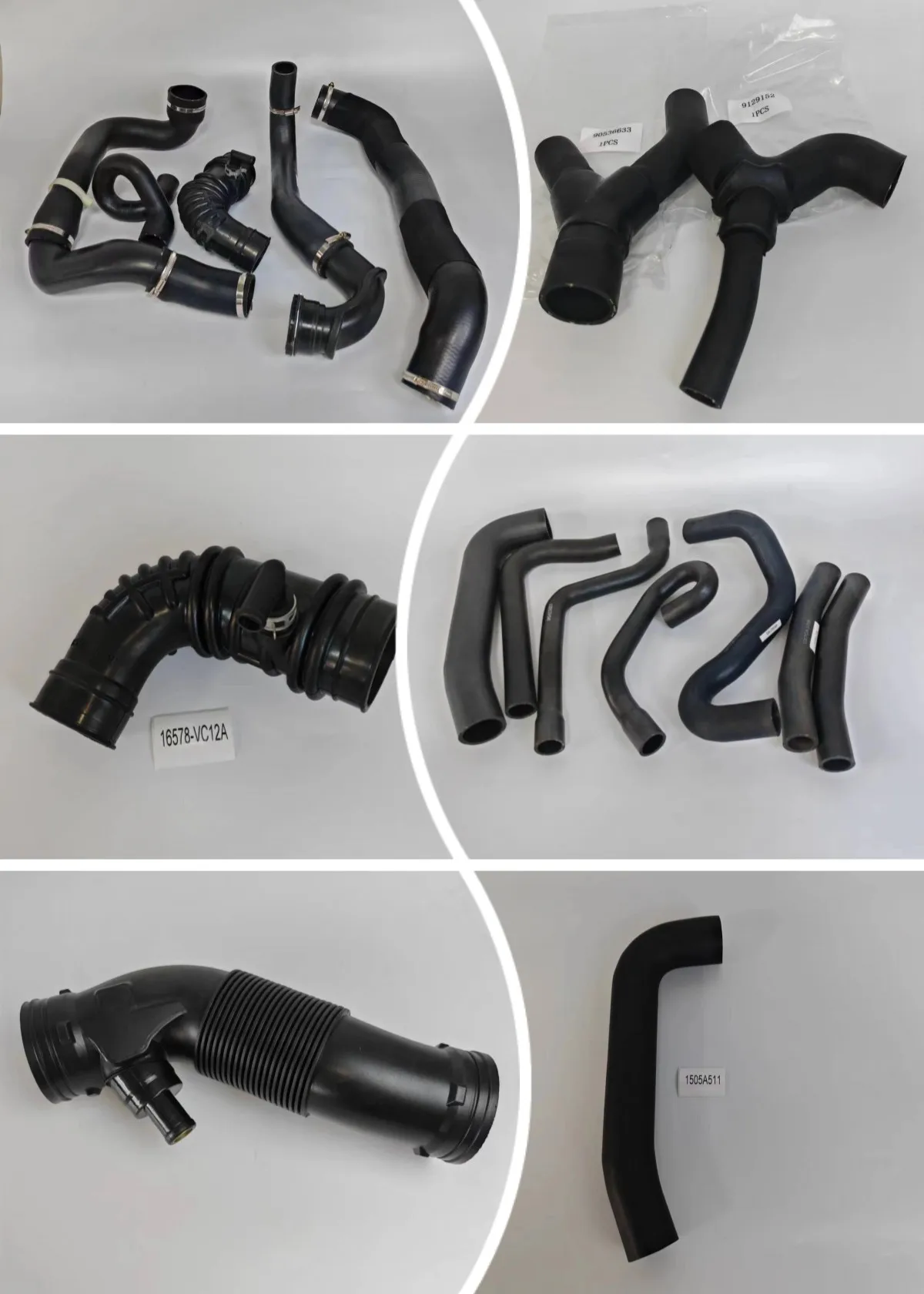 Radiator Coolant Intercooler Pipe Duct Hose 17127596835 Coolant Hose ...
