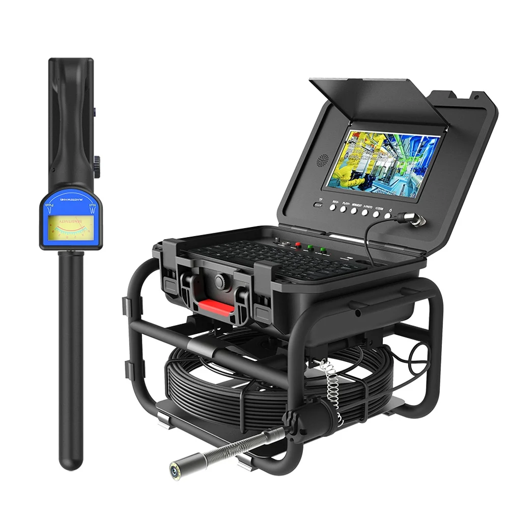 Wholesale 20m-40m Sewer Pipe Inspection Camera With 1080p Screen 512hz ...
