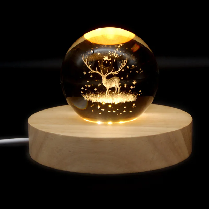 Wooden LED Base Light with USB for Acrylic Light Wood Led Display Base ...