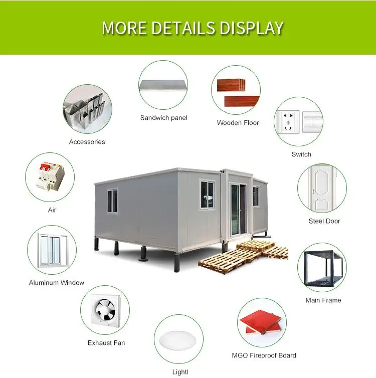 Modern Portable Modular Cabin Kit Factory Prefab Tiny Expandable ...