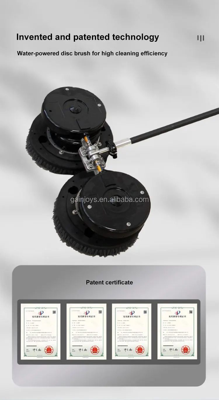 Gainjoys Solar Panel Cleaning Rotating Brush Solar Photovoltaic Panel ...