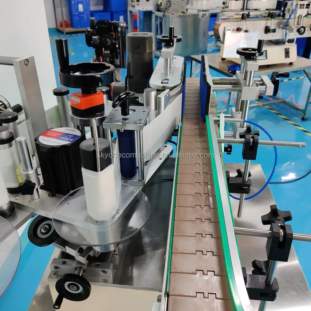 Semi Automatic Round Label Applicator Craft Brew Beer Bottle Jar Cans Stickers Desktop Labeling ...