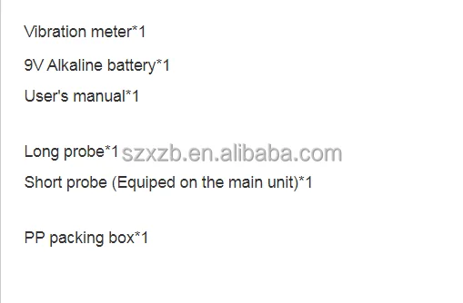 Wt63b Color Lcd Digital Vibration Analyzer Vibration Meter Portable High Sensitivity ...