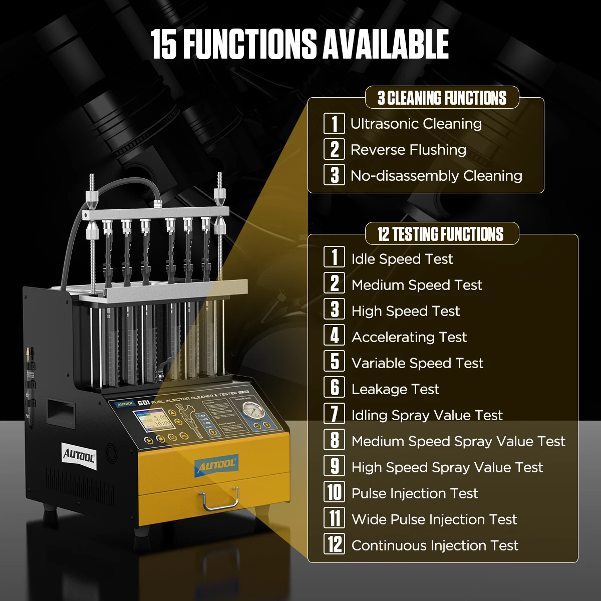 CT500 GDI Injector Tester - Efficient Fuel Cleaning