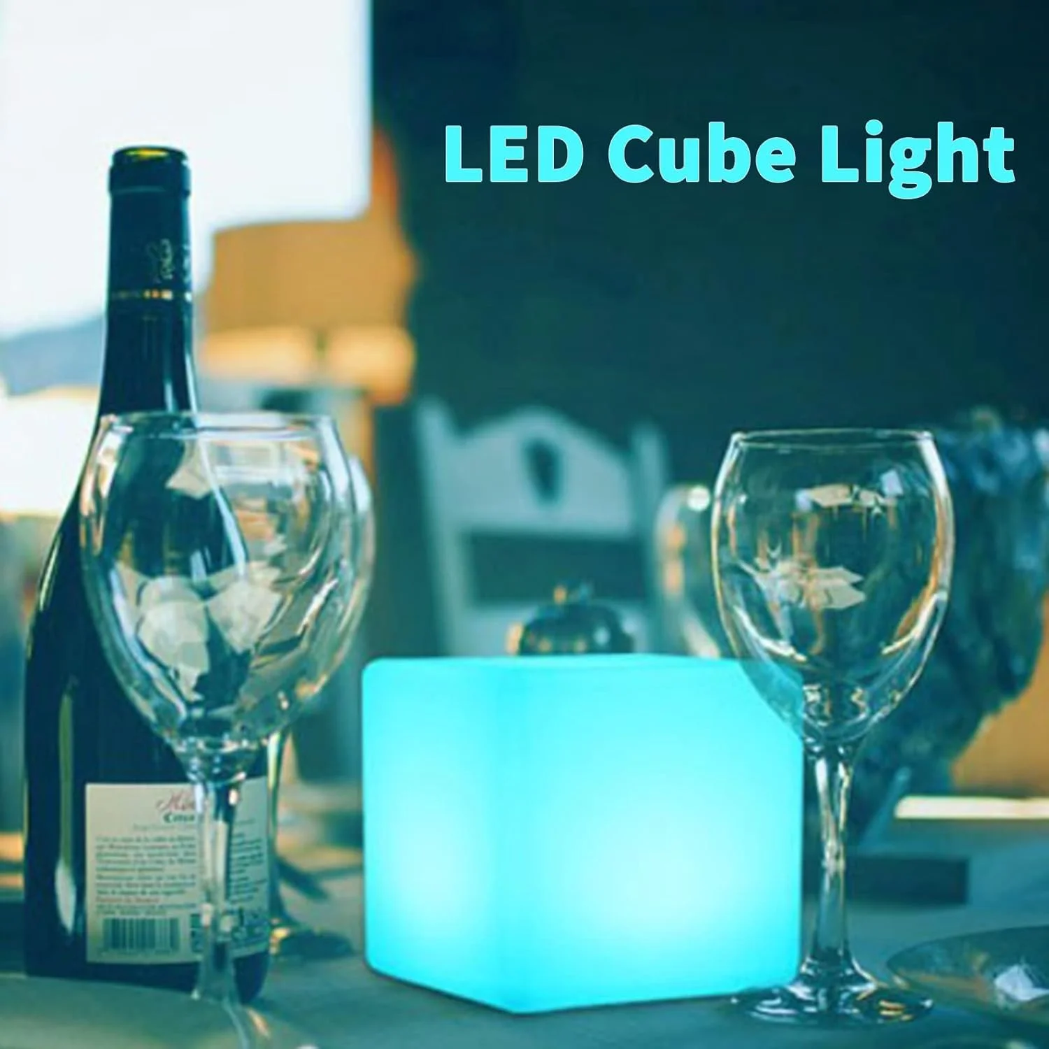 Modern Design LED Magic Dice Table Light 6cm Luminous Square Night ...