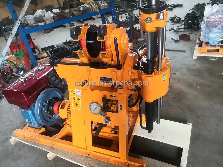 Portable Wheels Rock Core Drilling Machine Diesel Hydraulic Core ...