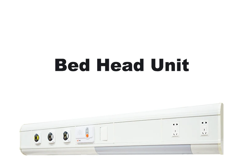 Hospital Bed Head Unit - Medical Gases & Lighting Panel