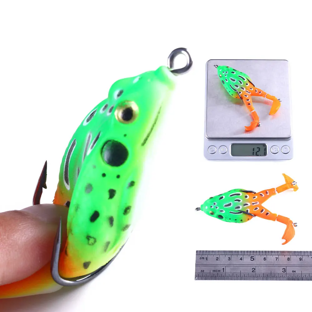 9cm-12g Rotating Legs Soft Fishing Frog Lure Artificial Bait For ...