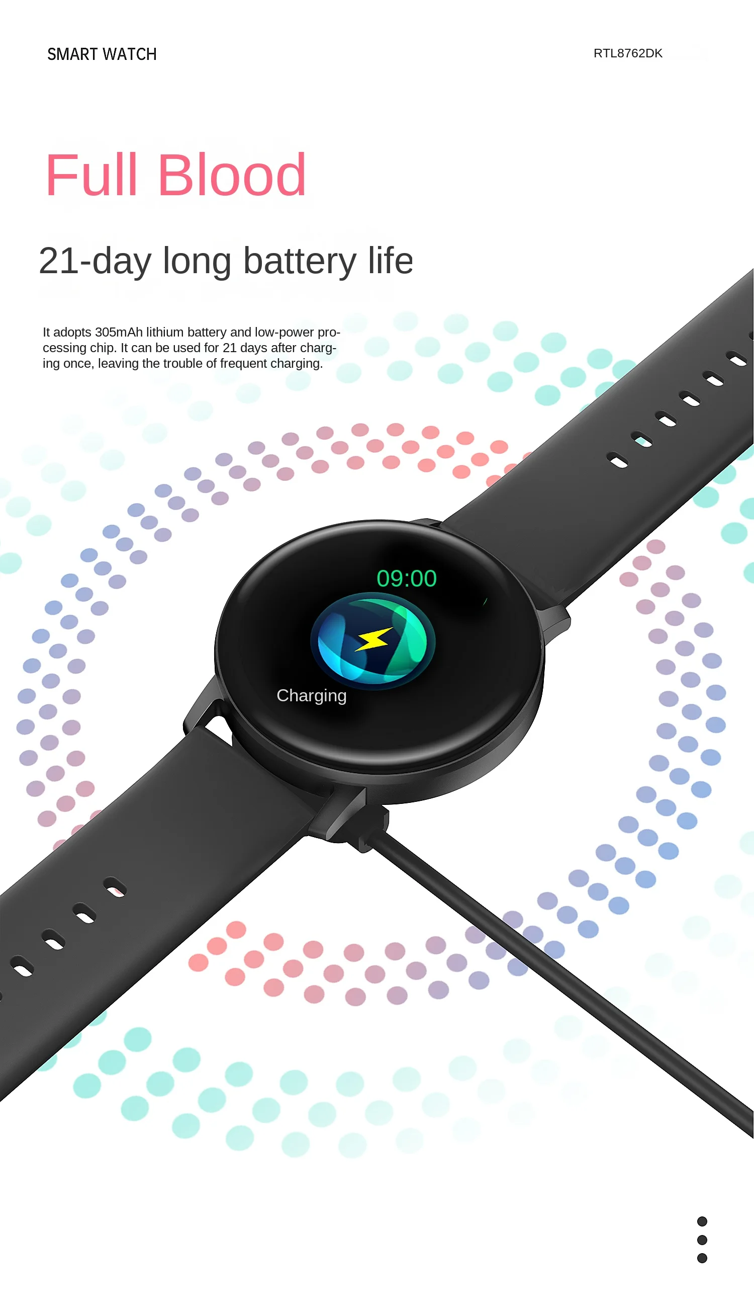 H32 1.28inch Hd Full Touch Women Smart Watch Ip67 Waterproof Reloj ...