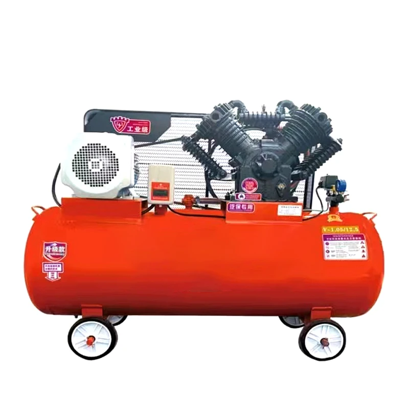30Cfm 7.5KW 10Hp Cheap Price Portable 8Bar 12Bar Belt Driven Piston Air Compressor with 180L ...