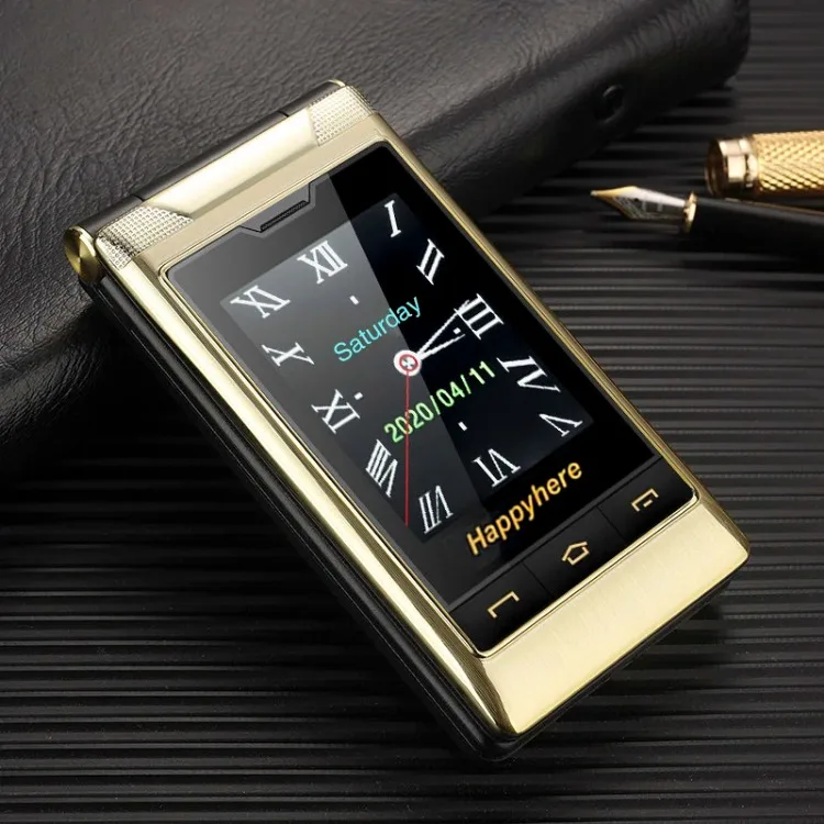 Happyhere F7 Dual Screen Cell Phone - Dual SIM & SOS FM