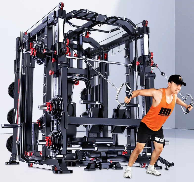 Smith Machine Fitness Equipment Home Multi-functional Large-scale Combination Set Commercial ...