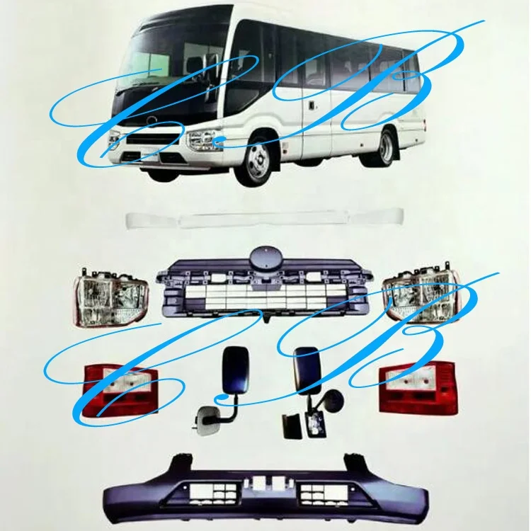 Front Bumper Strip for Coaster 2018-2022 Bus HZB50 XZB60 HZB70 Body ...