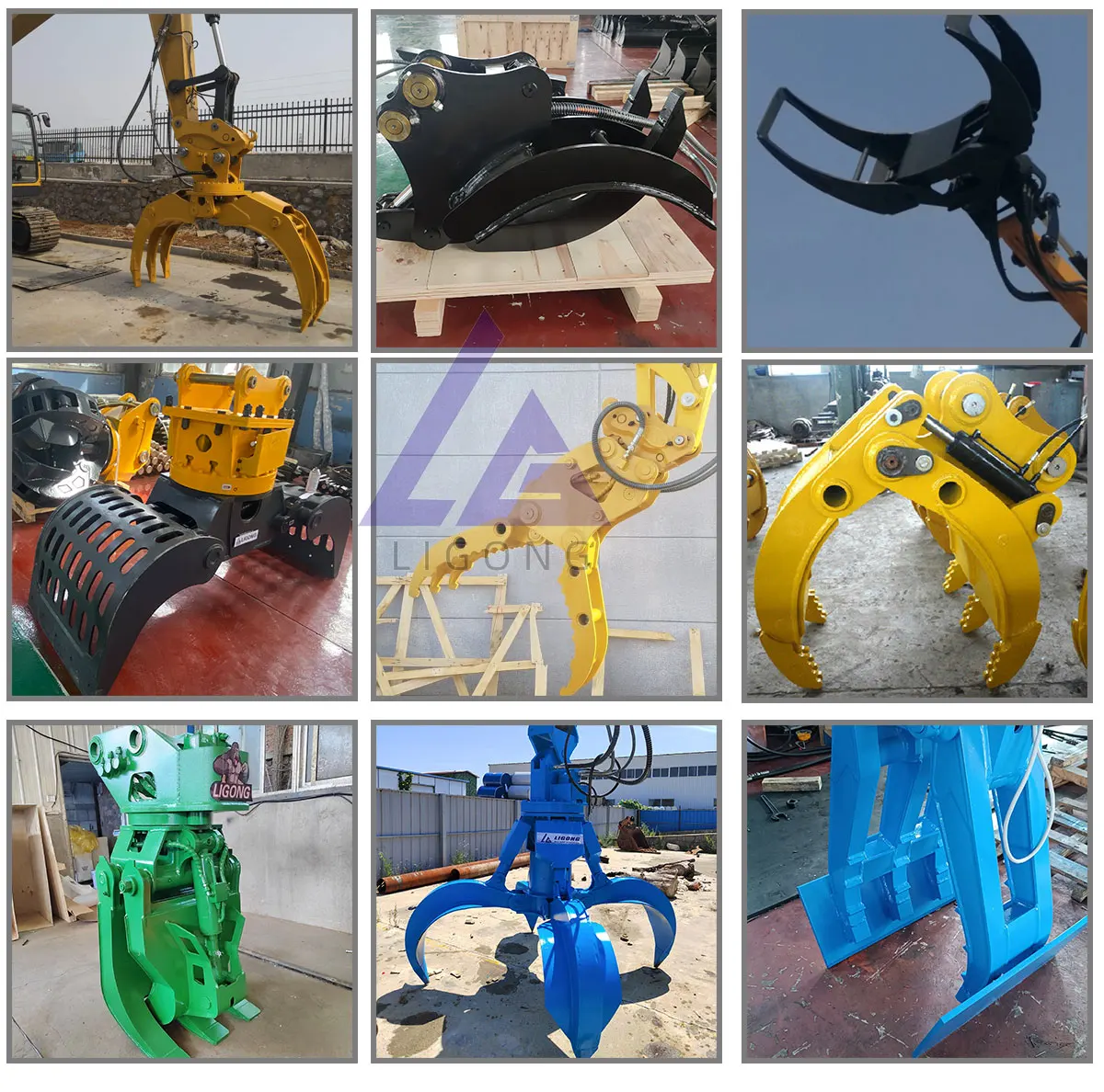 OEM Log Grappe Excavator Attachment Rock Grapple Hydraulic Grapple ...