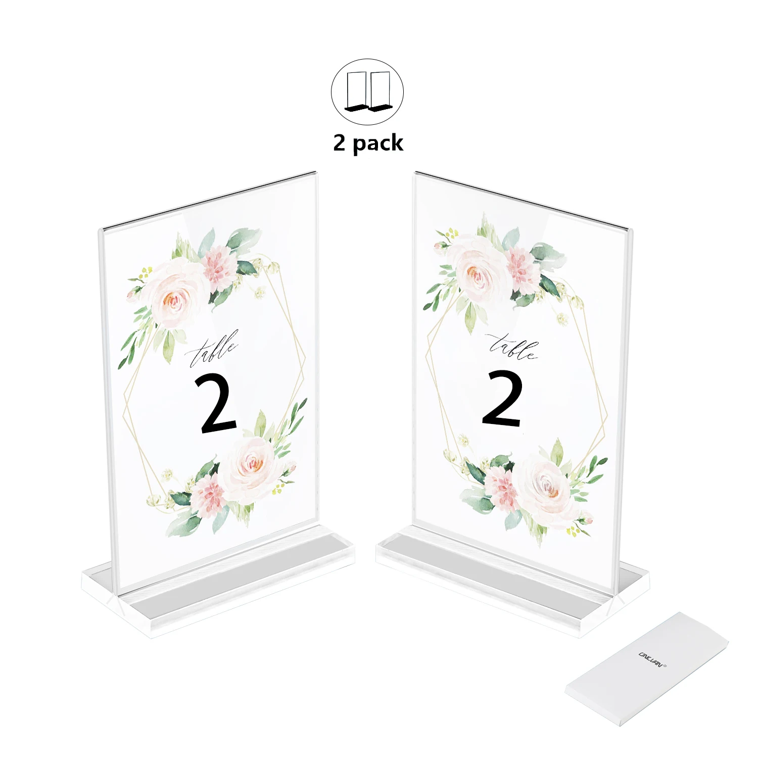 Acrylic Table Tent Menu/card Holders - 4" X 6" - Buy Acrylic Table Tent ...