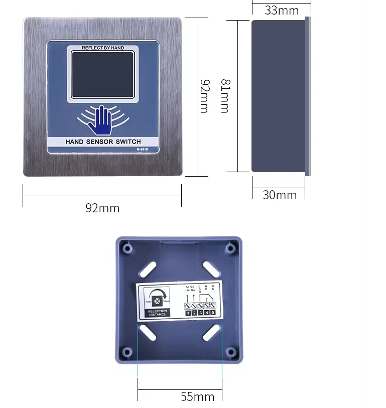 Commercial Frameless Automatic Sliding Door System