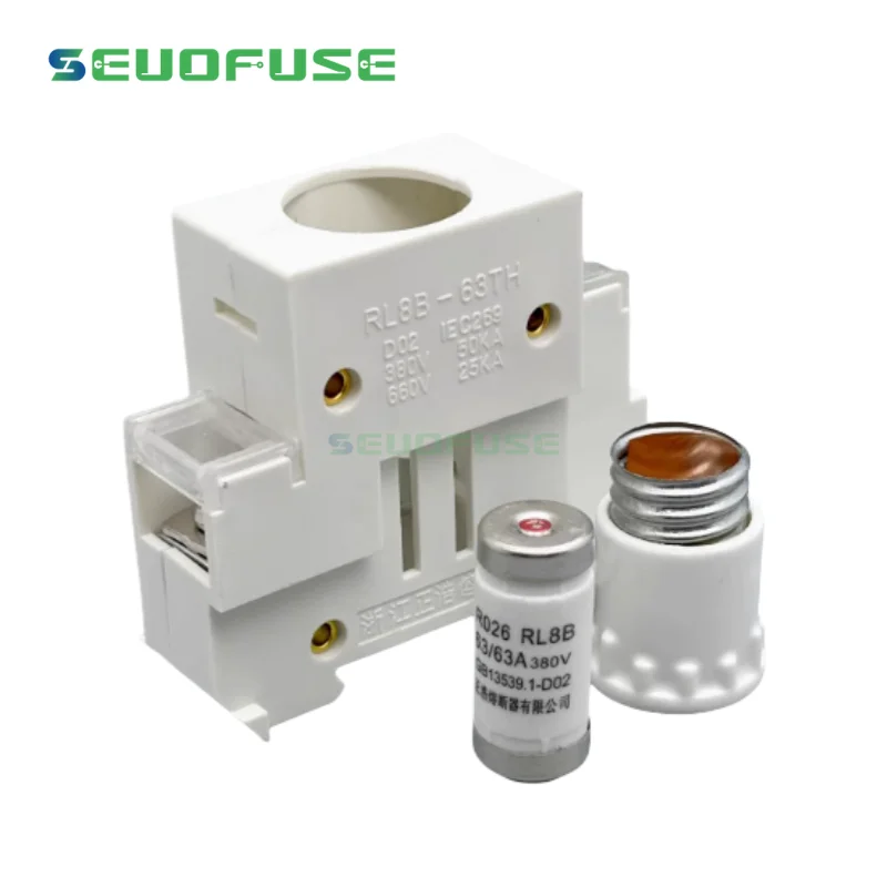 Screw Type Fuse Link RL98B/R026/RL8B 63A 32A 40A 50A 380V D02 Ceramic ...
