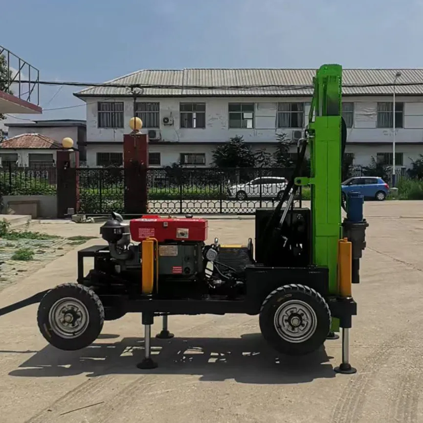 Small Crawler Down-the-hole Drilling Rig Wheeled Diesel Hydraulic ...