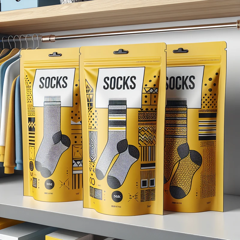 Custom Packaging Customized Sock Bags Biodegradable Bag Degradable ...